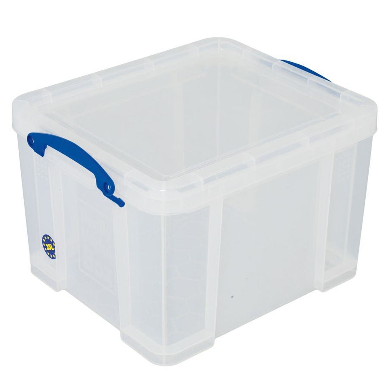 Really Useful Boxes Clear Plastic Storage Box 35L | eBay UK