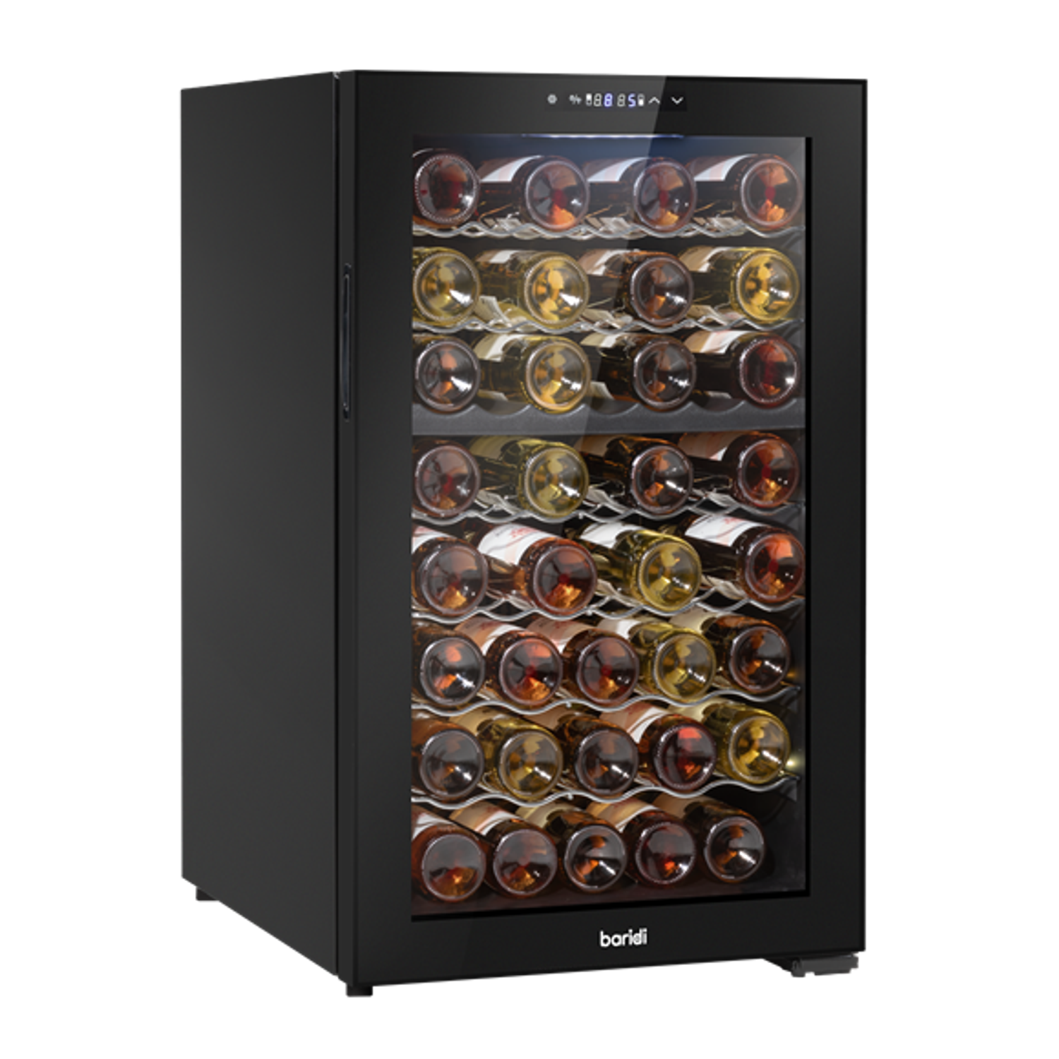 Shop Baridi 52 Bottle Dual Zone Wine Cooler Fridge Touch Screen ...