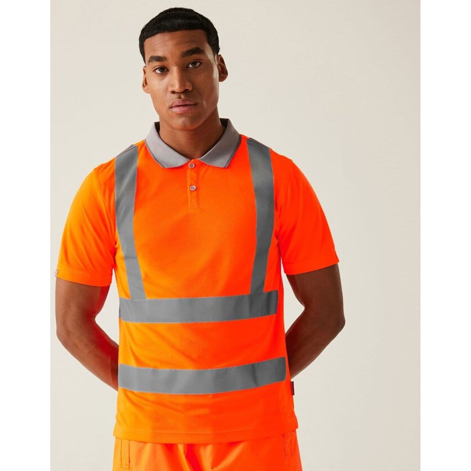 Shop Regatta Pro Hi Vis Polo Shirt Wicking Soft Touch Micro Mesh 100% ...