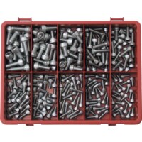 Shop Qualfast Metric Socket Head Cap Screw Kit A2 AVG-250PC - | Zoro UK Business Supplies
