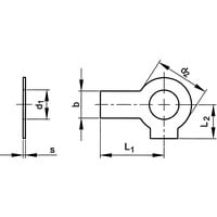 Shop Qualfast M12 Long Tab Washer with Wing -A2 St/Steel DIN 463 - Tab Washers | Zoro UK ...