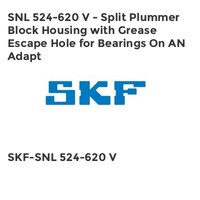 Shop SKF SNL 524-620 V - Split Plummer Block Housing with Grease Escape Hole for Bearings On AN ...