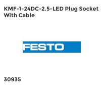 Shop Festo KMF-1-24DC-2.5-LED Plug Socket With Cable - Pneumatic & Hyraulics - Various | Zoro UK ...