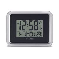 Shop Acctim Delta Radio Controlled Digital Clock Silver/White 74573 ...