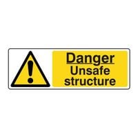 Shop Lasting Impressions Danger - Unsafe Structure Sign Label - Floor ...