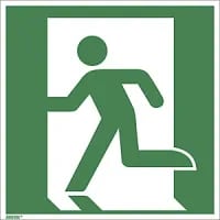 Shop MARAHRENS Emergency Exit Signs - Left - Aluminium, 150 X 150mm ...