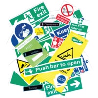Shop Sitesafe Health and Safety Sign Pack - Self Adhesive (Lge.) & HSE ...