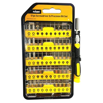 Rolson 51 piece screwdriver set store