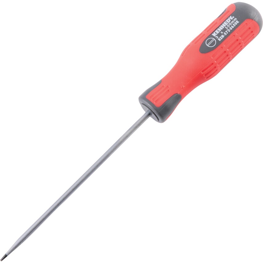 Kennedy-Pro Pro-torq Flat Head Screwdriver, 3.0mm Parallel Tip, 100mm Blade
