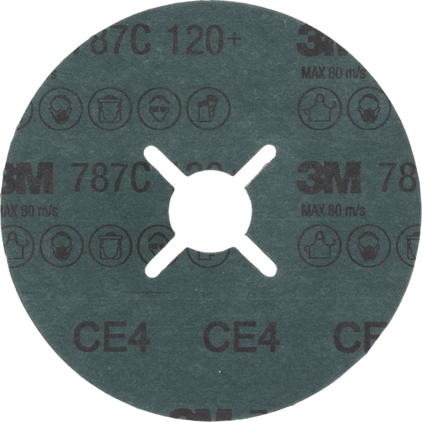 3M Fibre Disc 787C, 115 mm x 22 mm, 120+, Slotted | eBay UK