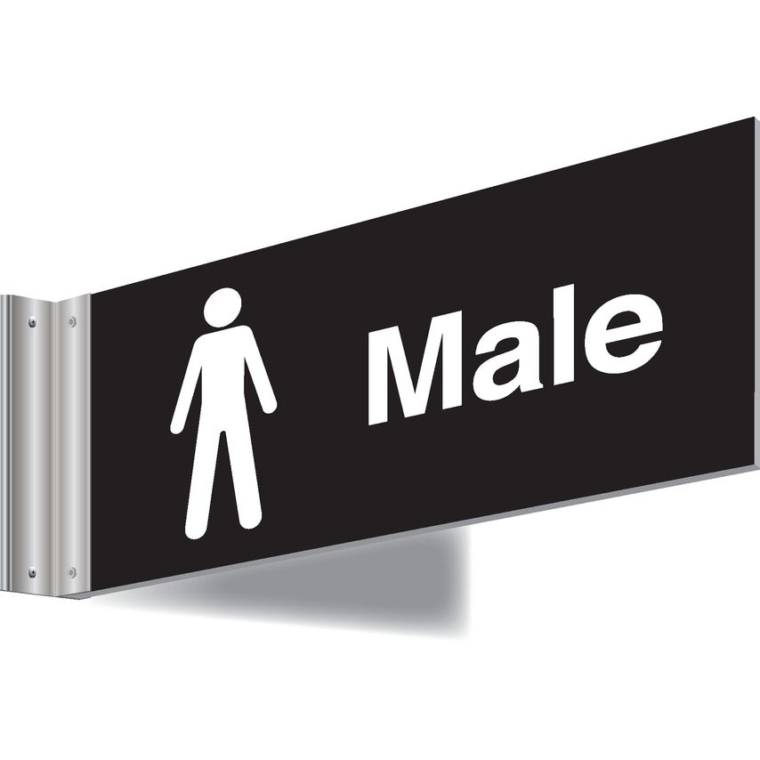 Shop Double-sided Washroom Sign - T Bar | Zoro UK Business Supplies