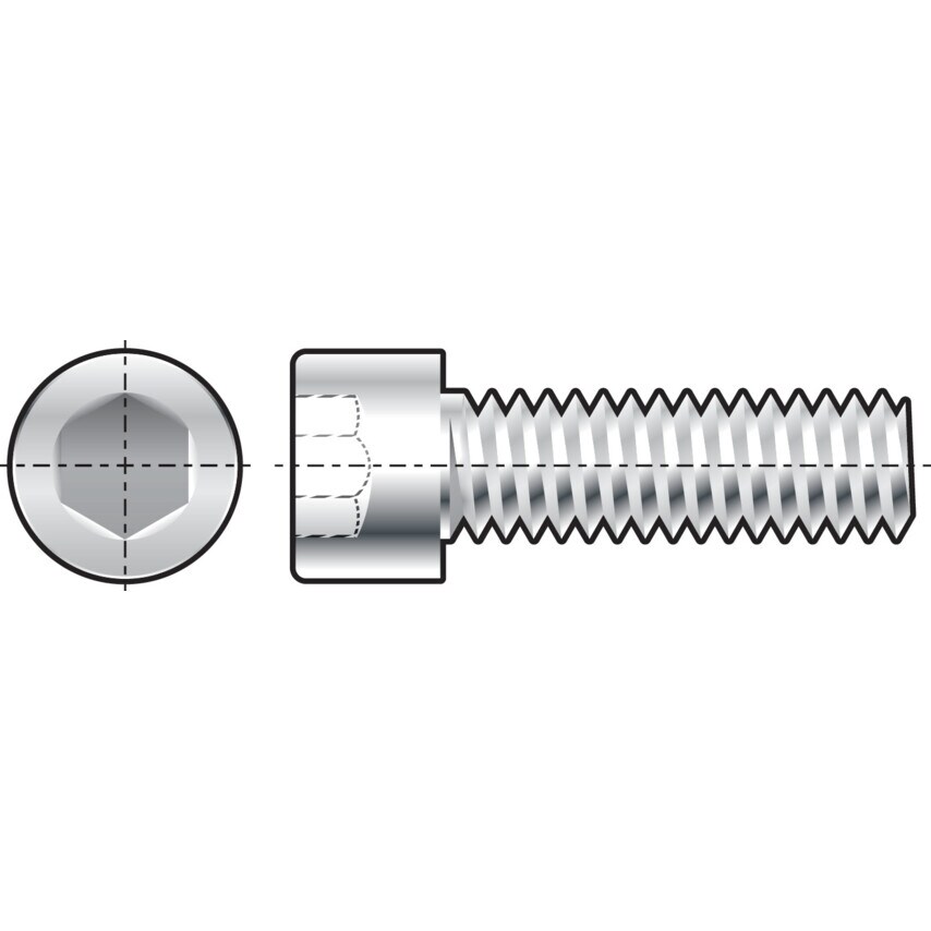 Shop Qualfast M16X100 Socket Head Cap Screw Fully Threaded (GR-8.8) - Cap Screws - Metric | Zoro ...