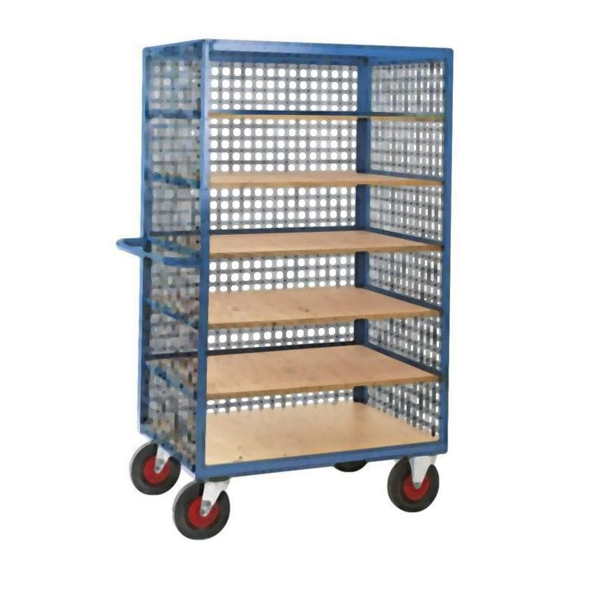 Shop Loadtek Shelf Truck with Mesh Superstructure & Drawbar - Hinged ...