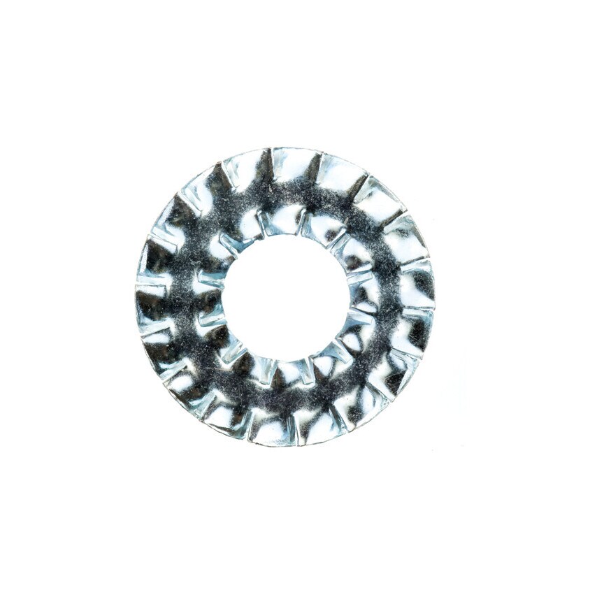 Qualfast M8 Type-DD NF Internal/External Serrated Lock Washer - BZP- you get 10