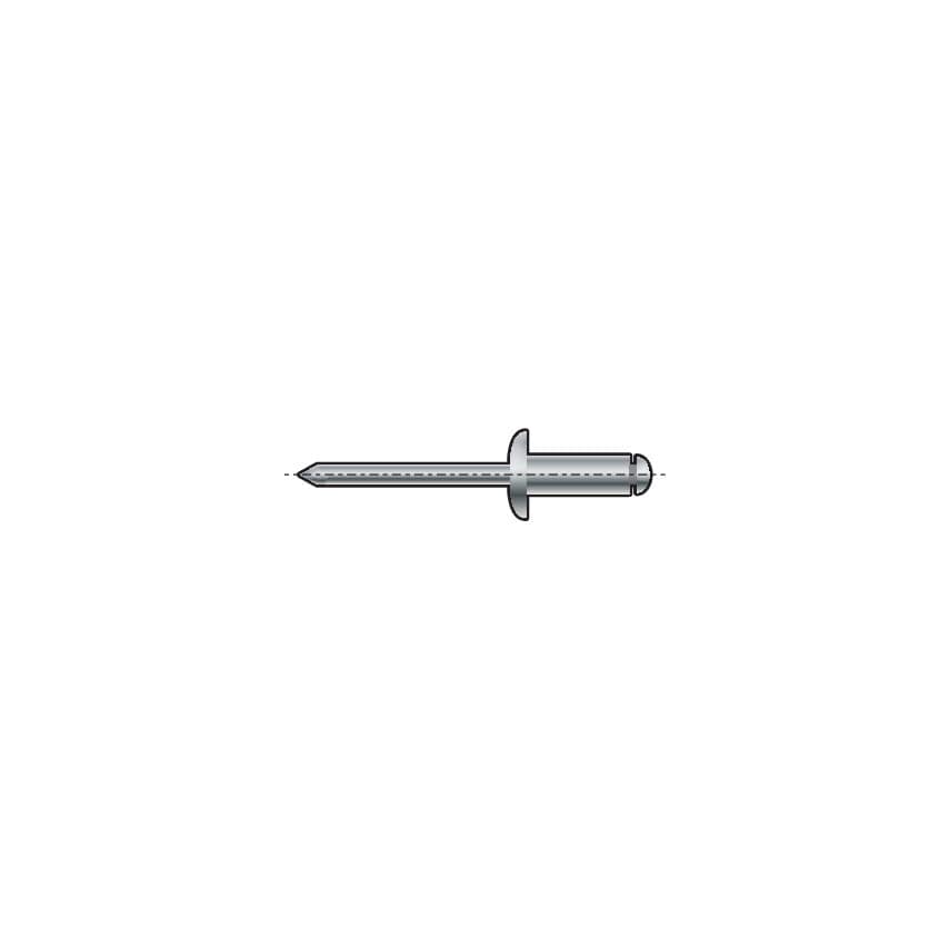 Shop Qualfast 3.2X10MM Aluminium Dome Head Rivet (Box 500) - Rivets ...