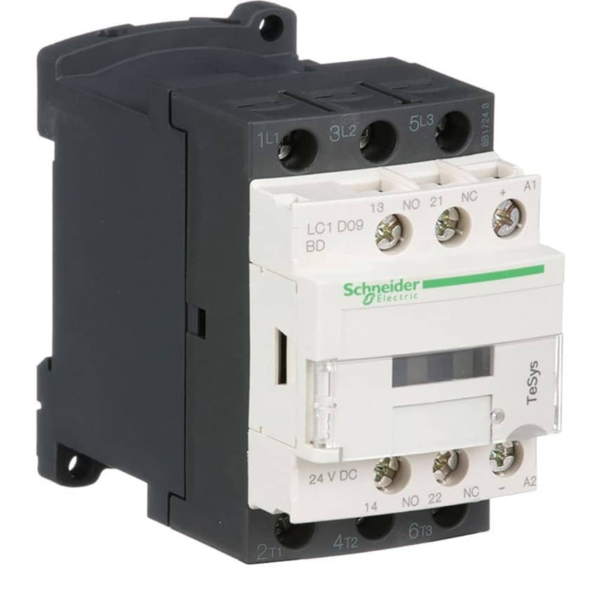 Schneider Electric LC1D09BD, Contactor 9A 24VDC LC| at Zoro