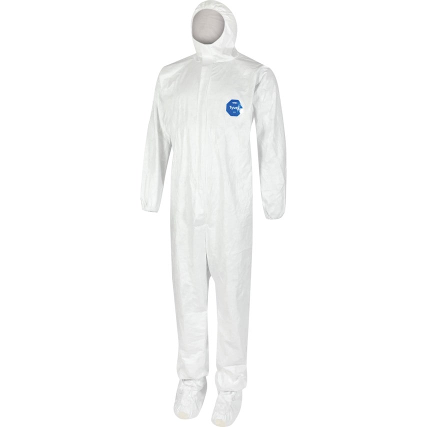 Shop Tyvek Tyvek 500 Labo White Hooded Coverall (L) - Disposable Suits & Coveralls | Zoro UK ...