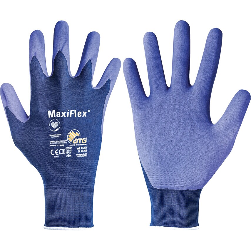 Shop Atg 34-274 MaxiFlex Elite Palm Coated K/W Gloves SZ.9 - | Zoro UK Business Supplies