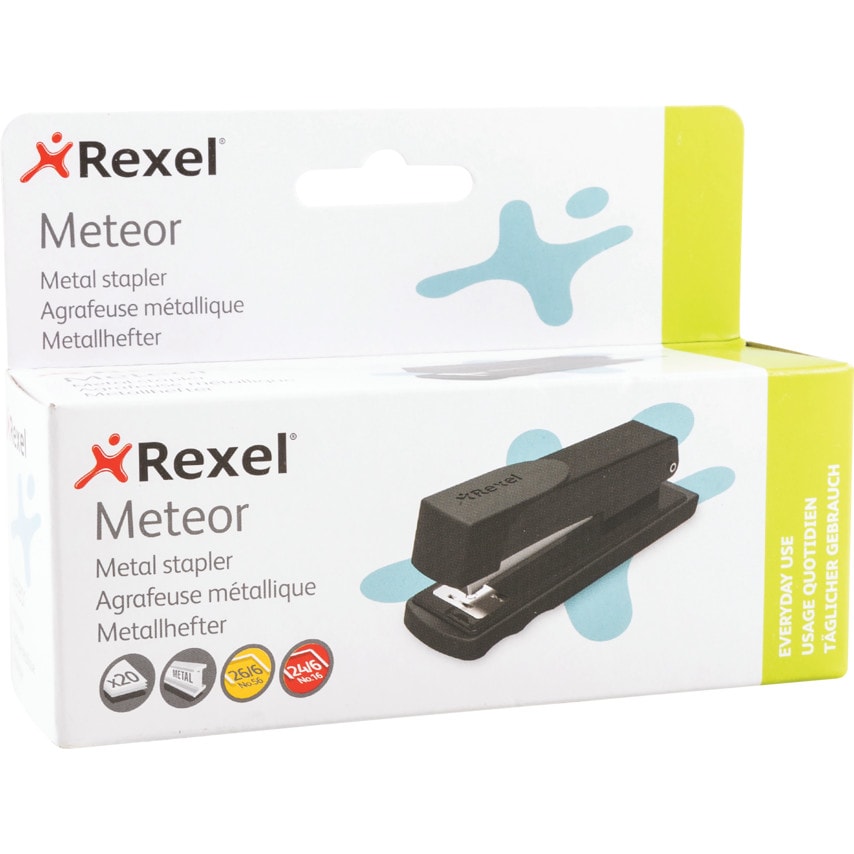 Rexel Meteor Half Strip Stapler - Black (2100019) for sale online | eBay
