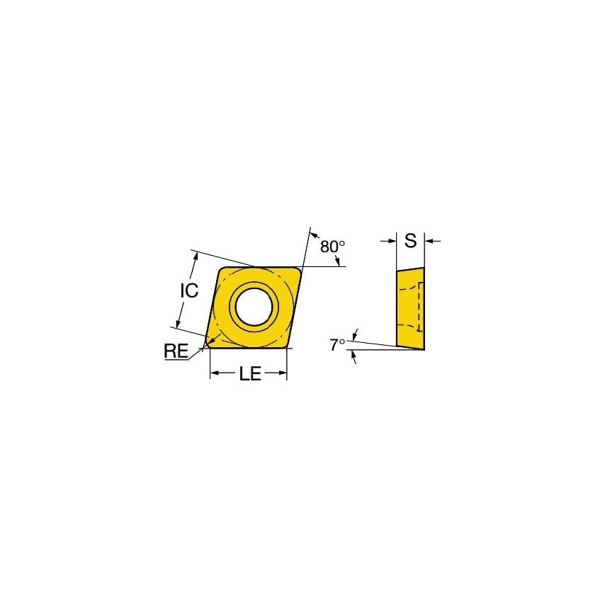 Shop Sandvik Coromant CPMT 060204-MF Insert Grade 2015 - Turning Inserts | Zoro UK Business Supplies
