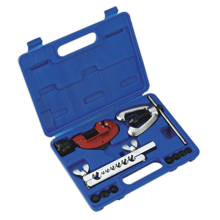 Sealey Pipe Flaring & Cutting Kit 10PC