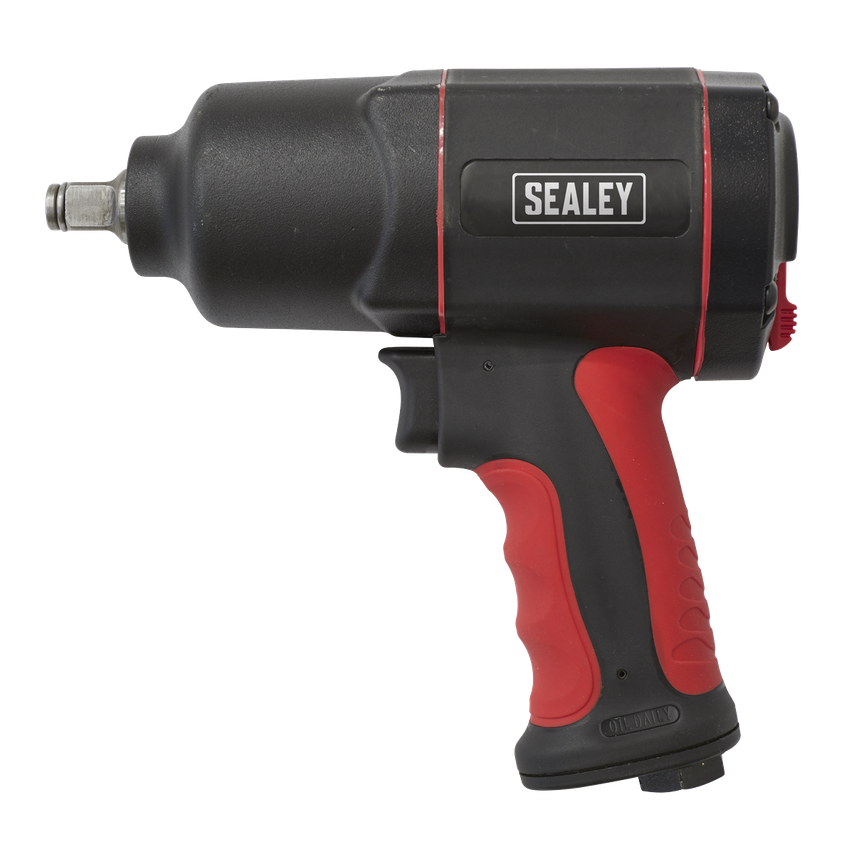 Shop Sealey Composite Air Impact Wrench 1/2" Sq Drive Twin Hammer - Air Impact Wrenches | Zoro ...