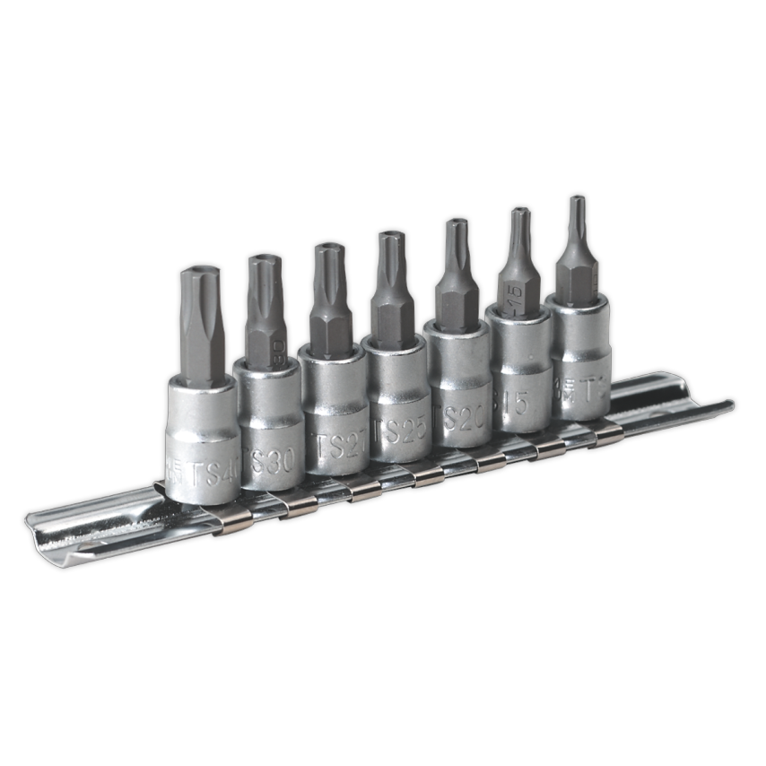 Shop Sealey TRX-TS* Security Socket Bit Set7 Piece 1/4" Square Drive ...