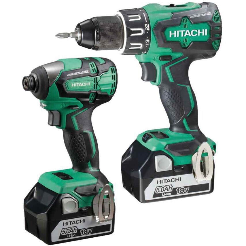 Shop Hikoki Kc Cordless Combi Drill and Impact Driver Twin Packs - Cordless Twin Packs & Kits ...