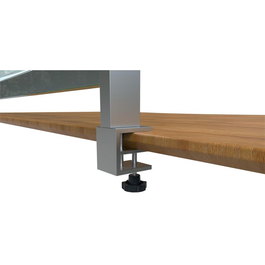 Shop Nobo Nobo Premium Plus PVC Desk Protective Divider Screen Clamp ...