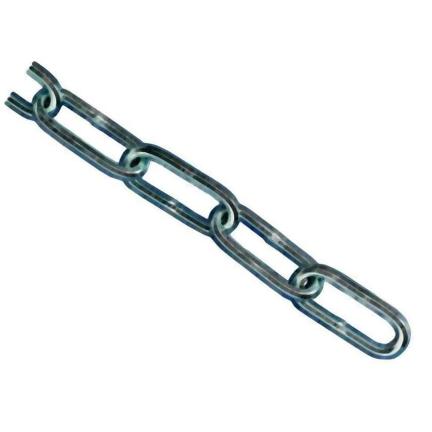 Shop Faithfull Zinc Plated Chain 5mm x 2.5m - Max. Load 160kg ...