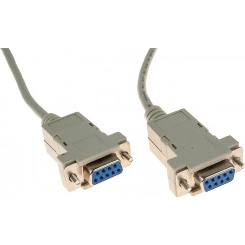 Shop EXC 3m DB9 Null Modem Cable Female to Female - USB Cables | Zoro ...