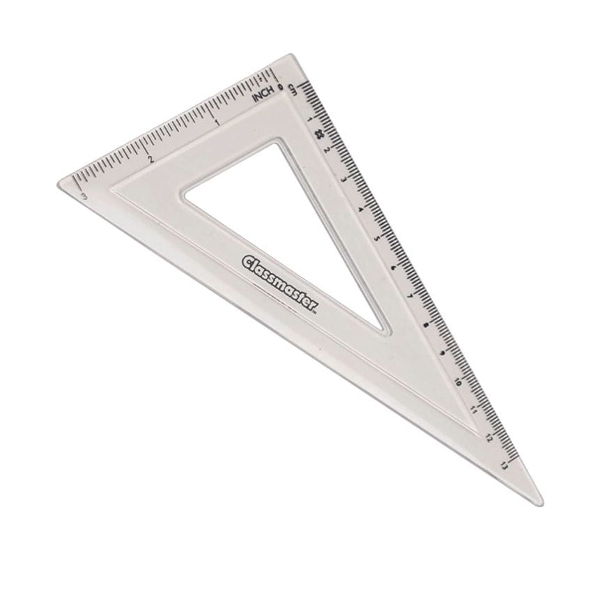 Shop Classmaster 60 Degree Set Square Clear (Pack of 30) S60/30 - Home ...