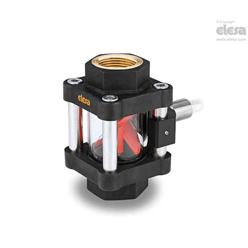 Shop ELESA Visual Flow Indicator with Flow-meter Sensor-HVF.114-E-3/4 ...