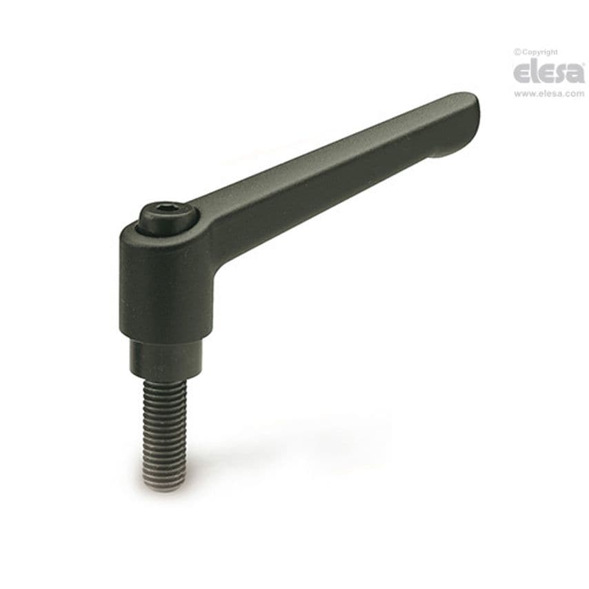 Shop ELESA Adjustable handle-GN 300-30-M5-32-OS - Clamping | Zoro UK Business Supplies