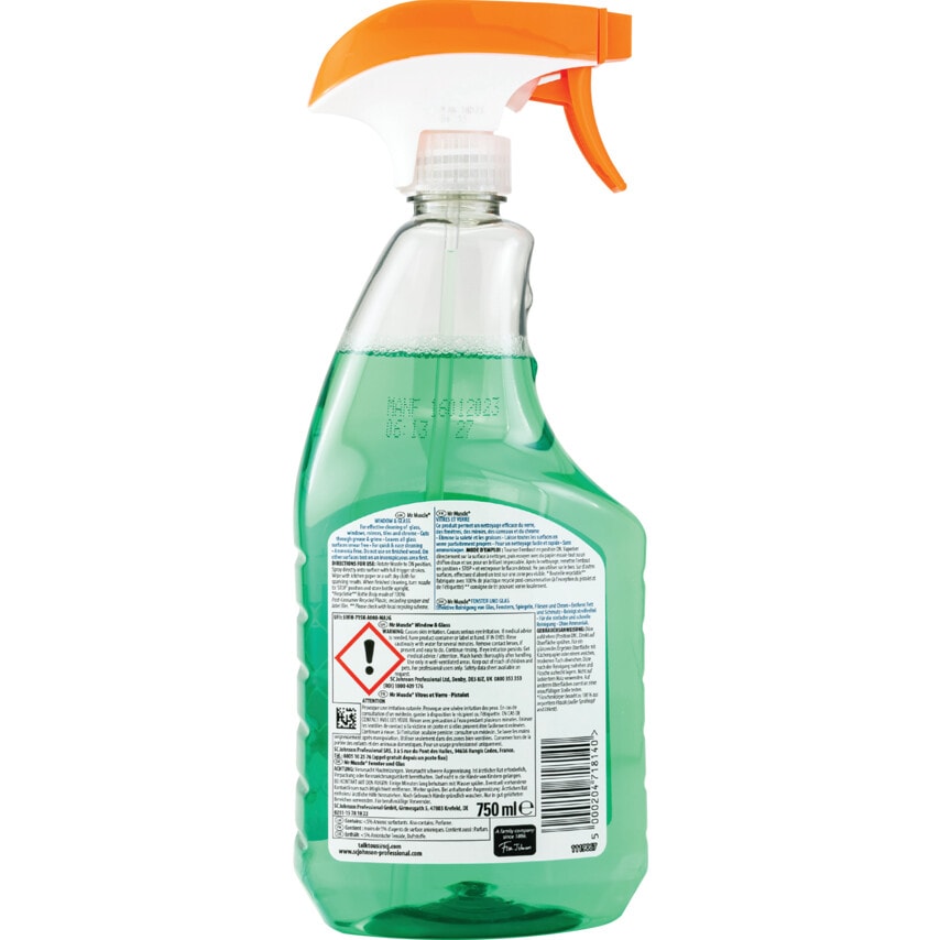 SC Johnson Professional 316533 Mr Muscle Window & Glass Cleaner 750ml ...