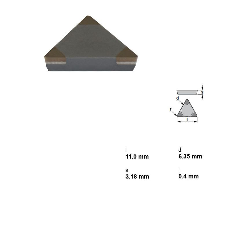 Triangular Positive CBN Turning Insert | Zoro UK