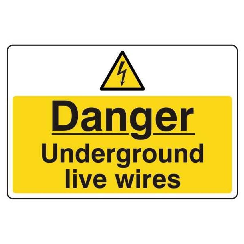Shop Lasting Impressions Danger - Underground Live Wires Sign Label ...