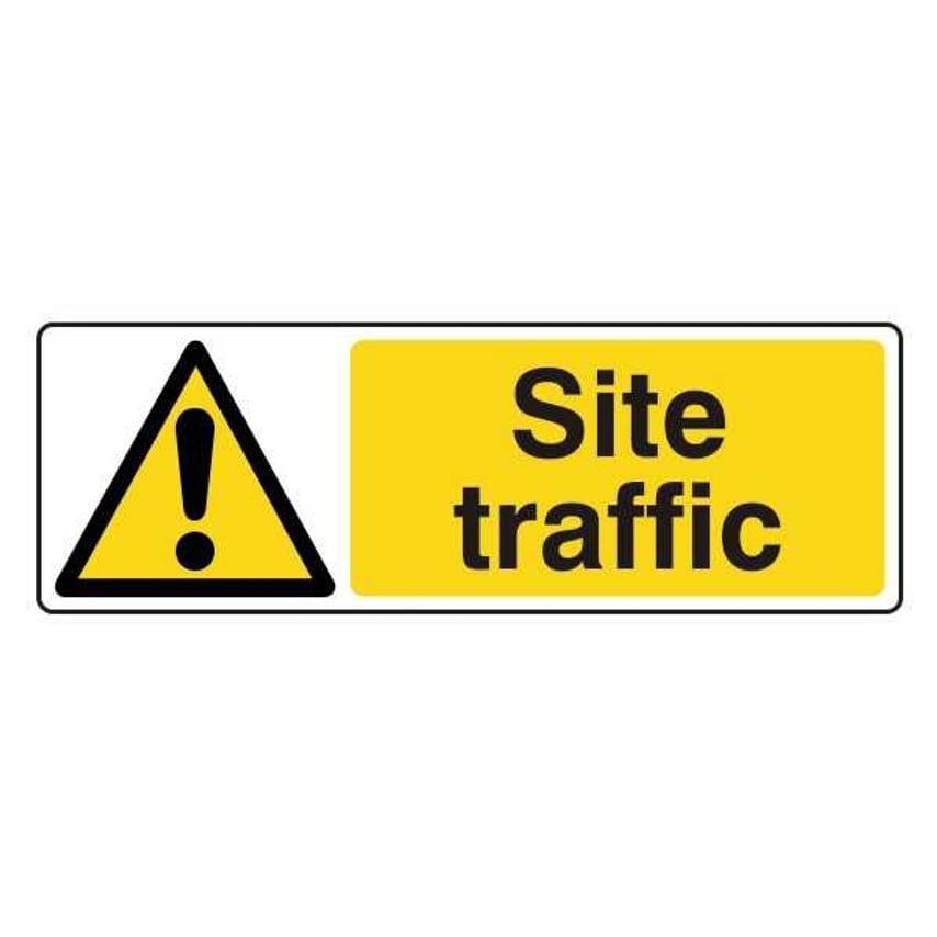 Shop Lasting Impressions Site Traffic Sign Label - 08233-RP - Traffic ...