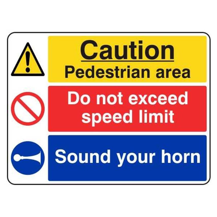 Shop Lasting Impressions Caution: Pedestrian Area - Do Not Exceed Speed ...