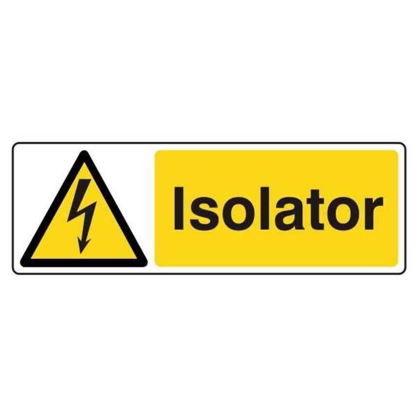 Shop Lasting Impressions Isolator Sign Label - 10165-AP - Signs ...