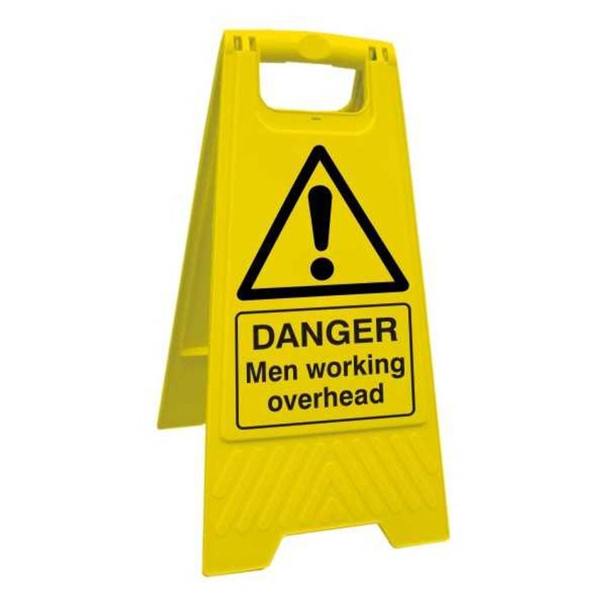 Shop Lasting Impressions Danger - Men Working Overhead Sign Label ...