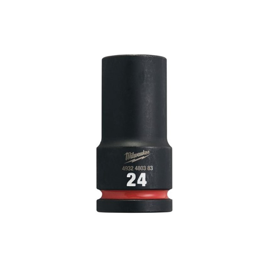 Shop Milwaukee 3/4"SQ Drive Shockwave Impact Socket 24mm Deep-Ii ...