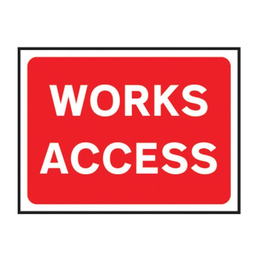 Shop Centurion Europe Temporary Sign & Frame - Works Access - Security ...