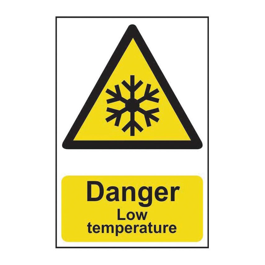 Shop Centurion Europe Danger Low Temperature - PVC (200X 300MM ...