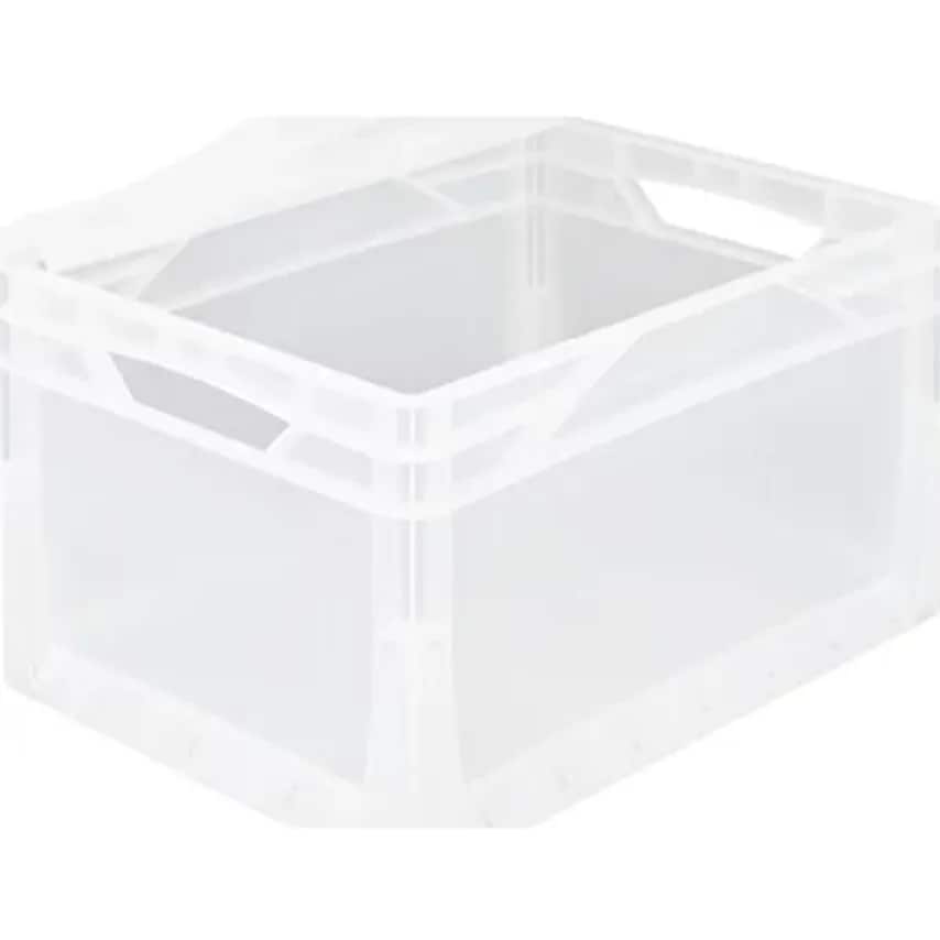 Shop Alpha Paletten & Boxen Translucent Hinged Lid, External LxW 400 X ...