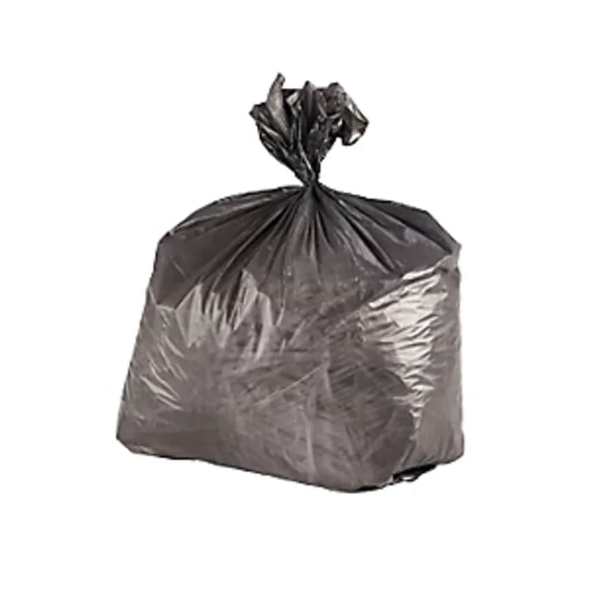 Shop DEISS Rubbish Bin Bags LDPE Capacity 15 L LxWxH 190 X 190 X 500mm Grey Pack Of 30 Waste Sacks Zoro UK Business Supplies