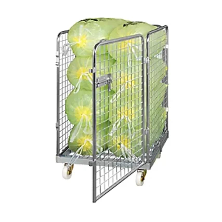 Shop ESB Wire Mesh Containers with Steel Dolly - miscellaneous | Zoro ...