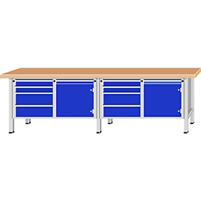 Shop ANTON KESSEL GMBH Workbench Width 2800mm - Frame Construction - 2 ...