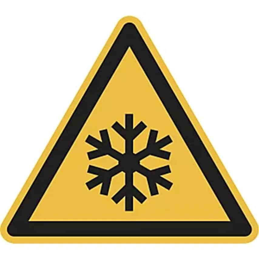 Shop MARAHRENS Hazard Signs, Hazard - Low Temperature/Freezing ...