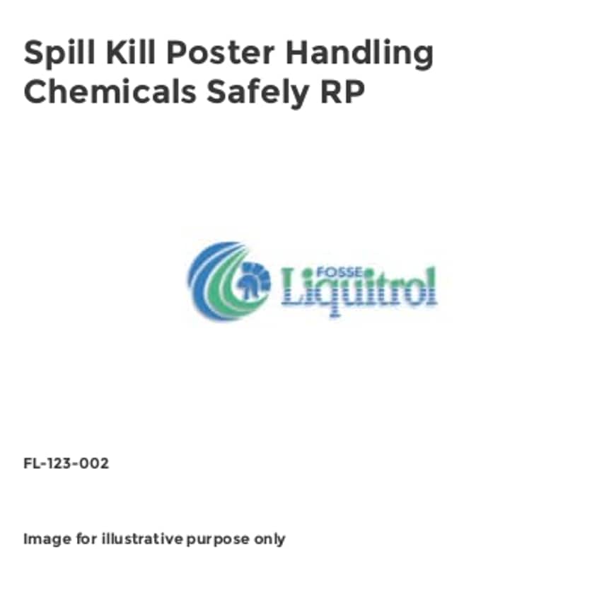 Fosse Liquitrol Spill Kill Poster Handling Chemica At Zoro